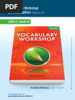 Level B: Unit 1 Vocabulary Answers | PDF