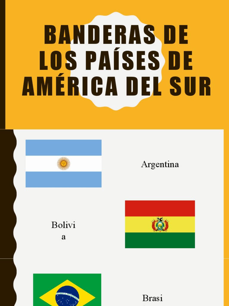 Banderas de Los Países de América Del Sur | PDF | Salud y bienestar