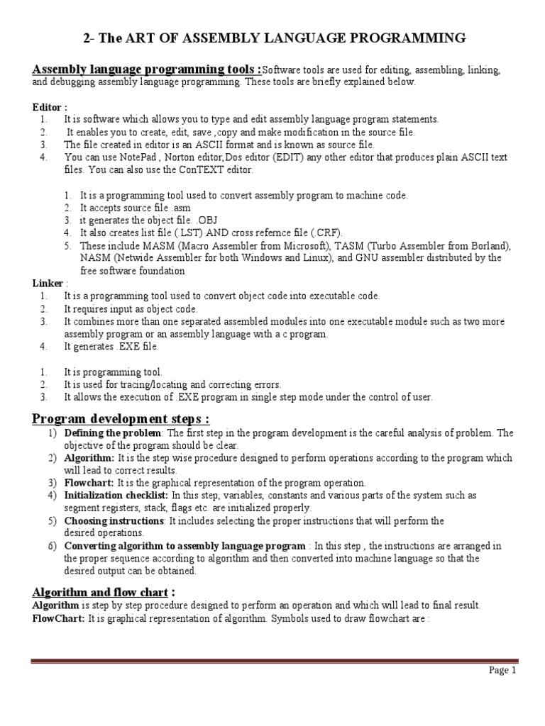 2 The Art of Assembly Language Programming | PDF | Assembly Language ...