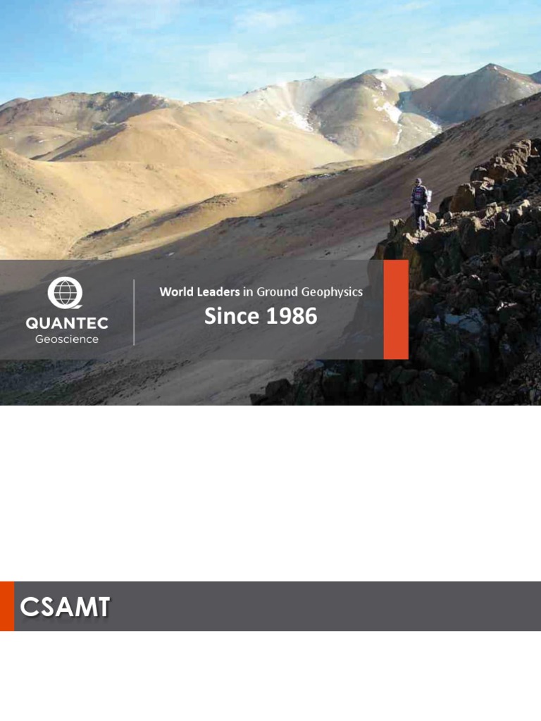 Quantec Ejemplos de CSAMT | PDF | Geology | Electromagnetism