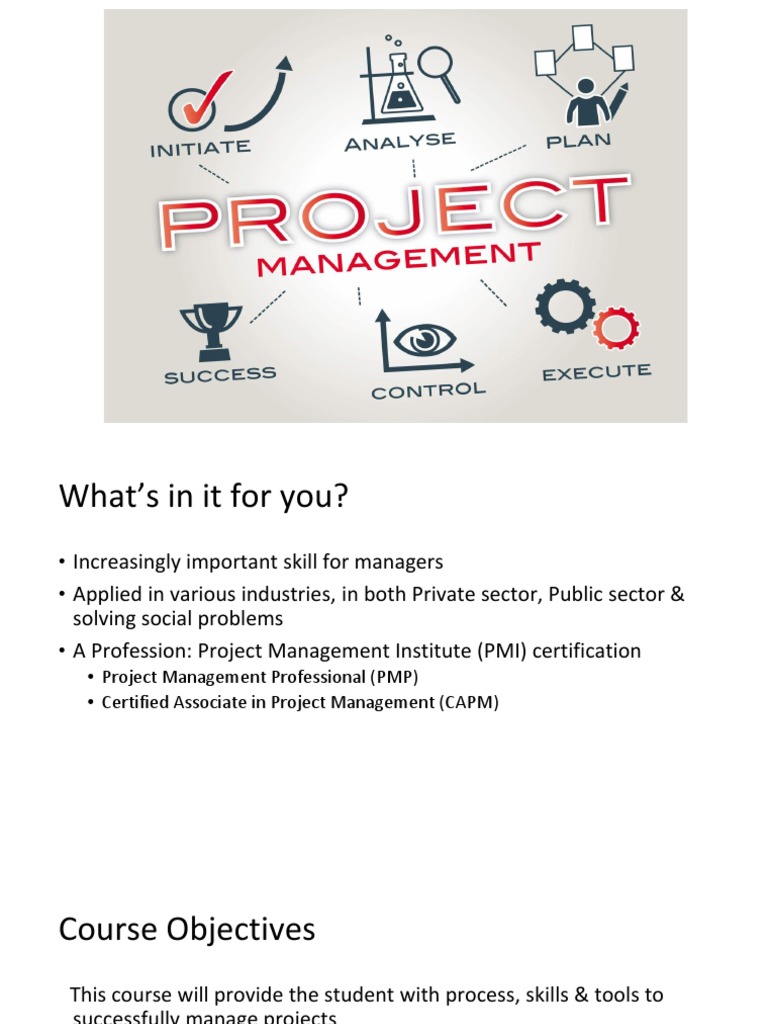 Lec 1 - Project Management Overview | PDF | Project Management | Business