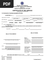 Marina Certificate of Sea Service | PDF