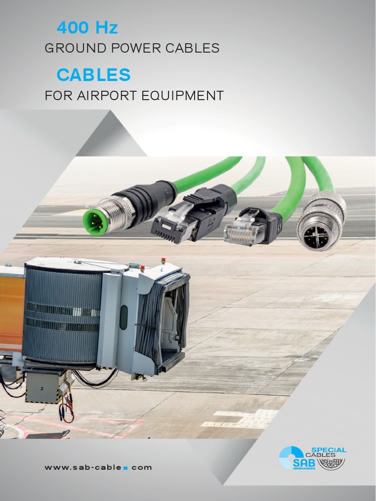 Cables For Airport Equipment | PDF | Alternating Current | Power Supply