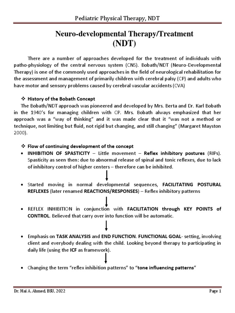 Neuro-Developmental Therapy/Treatment: Pediatric Physical Therapy, NDT ...