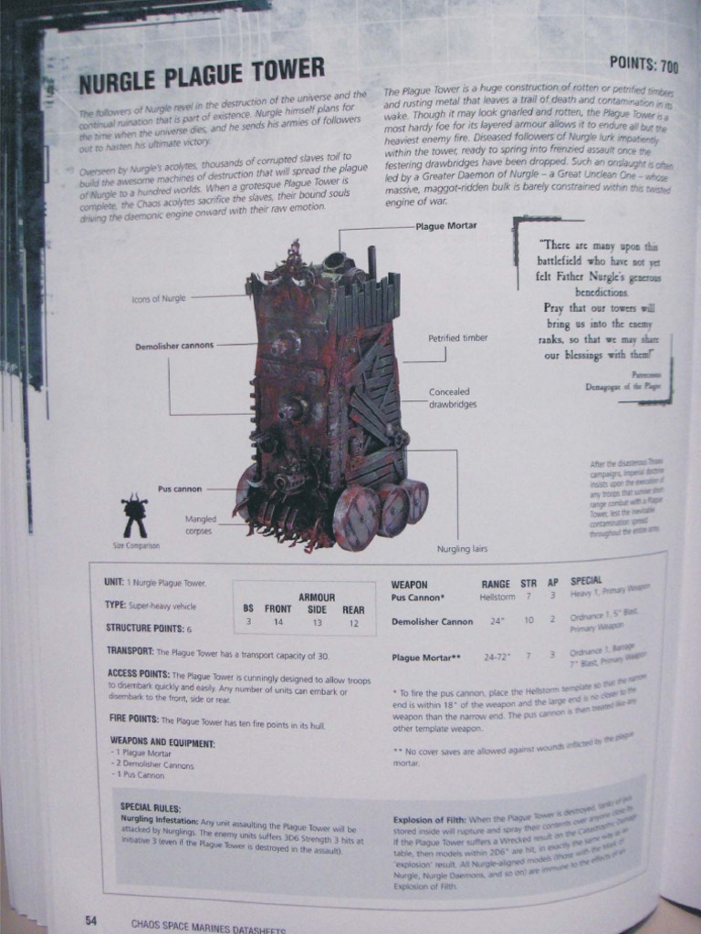 Nurgle Plague Tower | PDF
