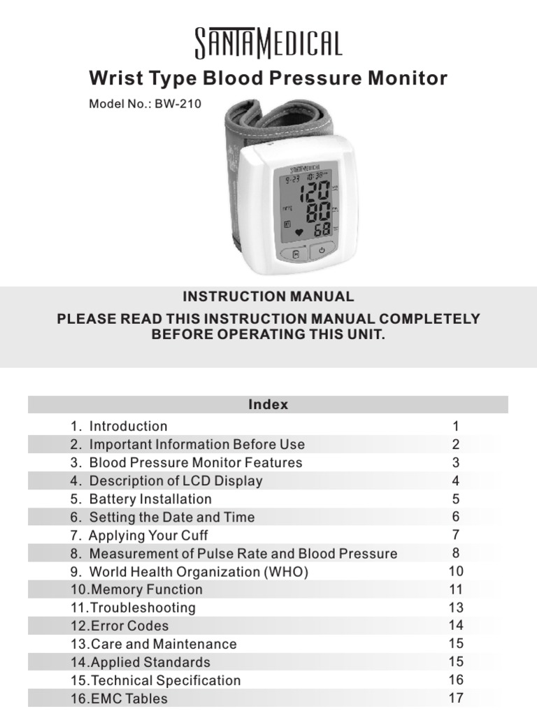 A Guide to Using a Wrist-Type Blood Pressure Monitor: Instructions for ...