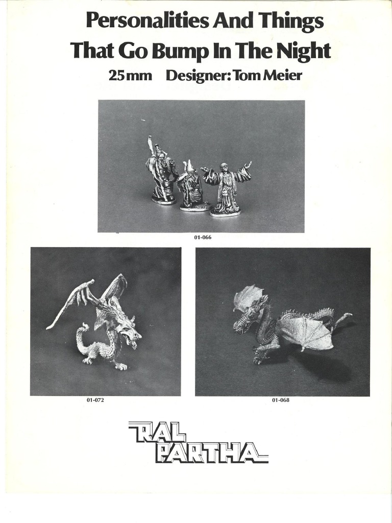 Ral Partha Miniatures Catalog 1981 | PDF