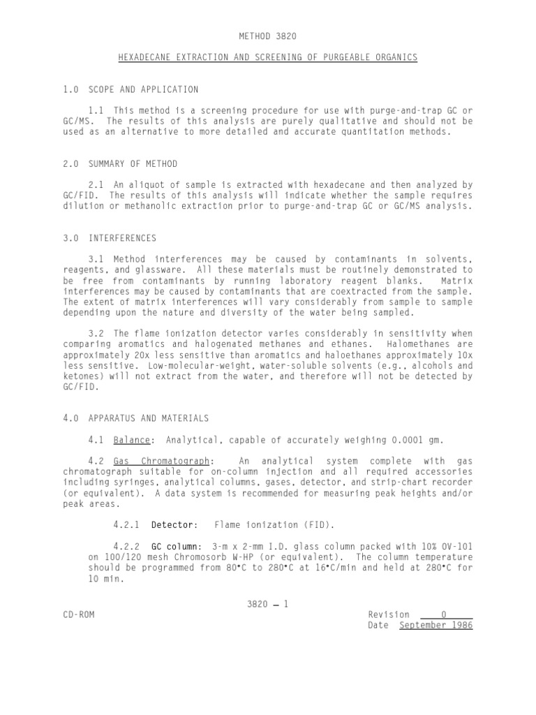 Detector: Flame Ionization (FID) - GC Column: 3-m X 2-mm I.D. Glass ...