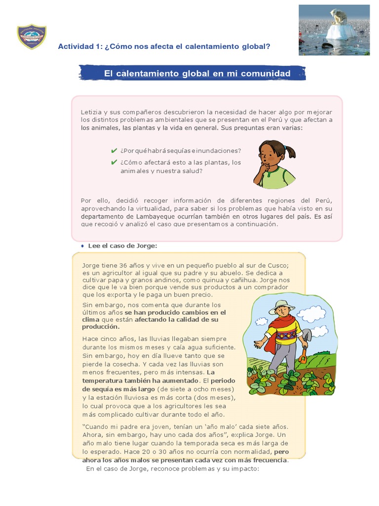 Dia 1 CALENTAMIENTO GLOBAL | PDF | Cambio climático | Efecto invernadero