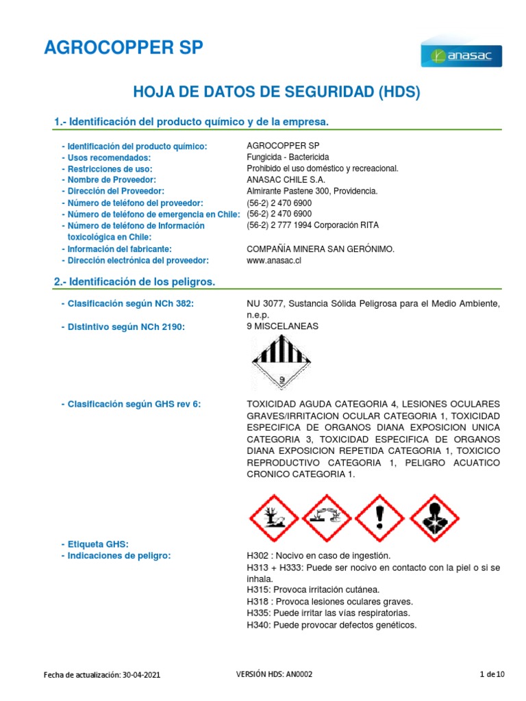 Agrocopper-Sp HDS | PDF