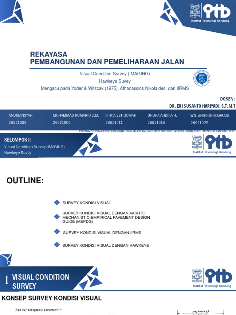 Kelompok 2 Visual Condition Survey & Hawkeye Survey | PDF