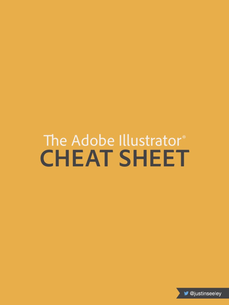 The Adobe Illustrator®: Cheat Sheet | Download Free PDF | Adobe Illustrator | Computer Keyboard