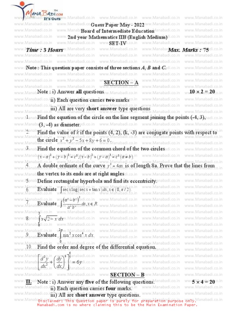 SR Maths Iib-4 | PDF | Ellipse | Geometric Shapes