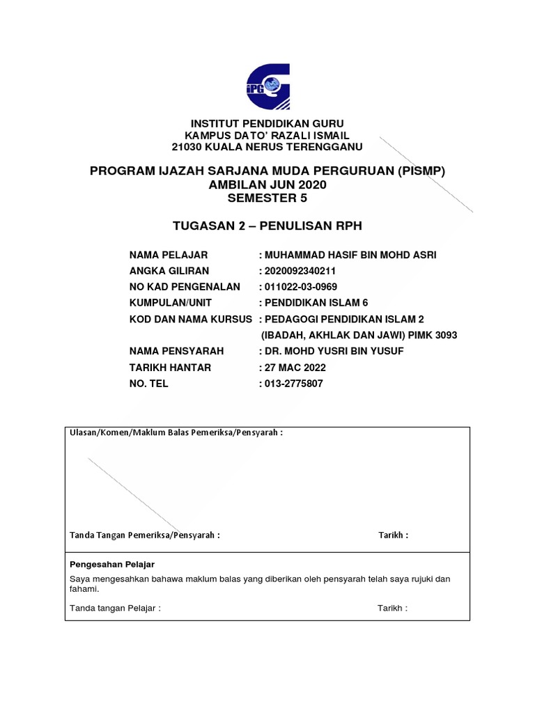 Tugasan 2 Pimk3093 Muhammad Hasif Bin Mohd Asri | PDF