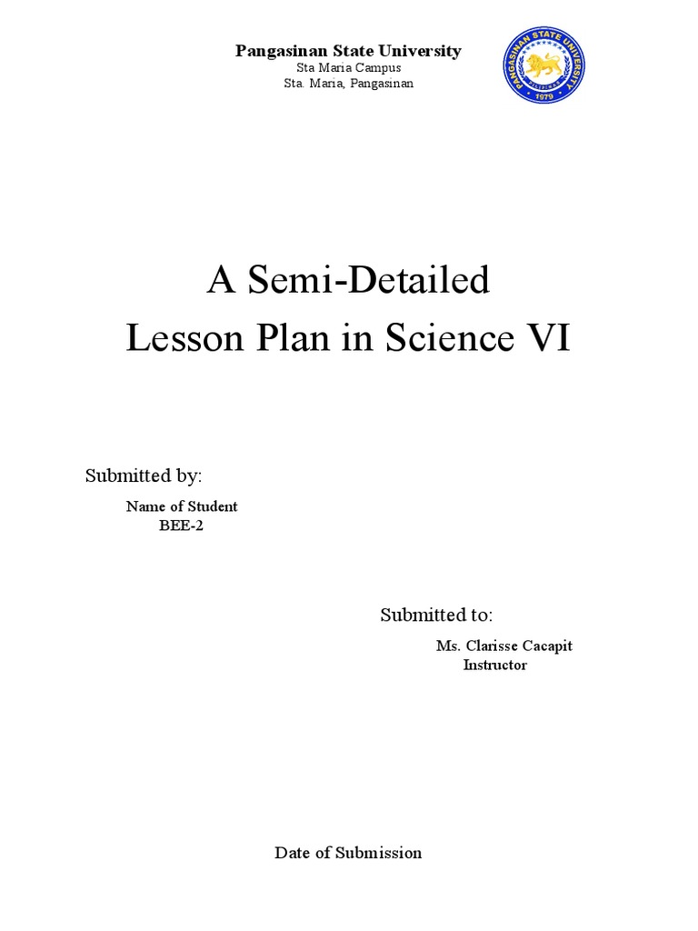Sample 7E Lesson Plan | PDF