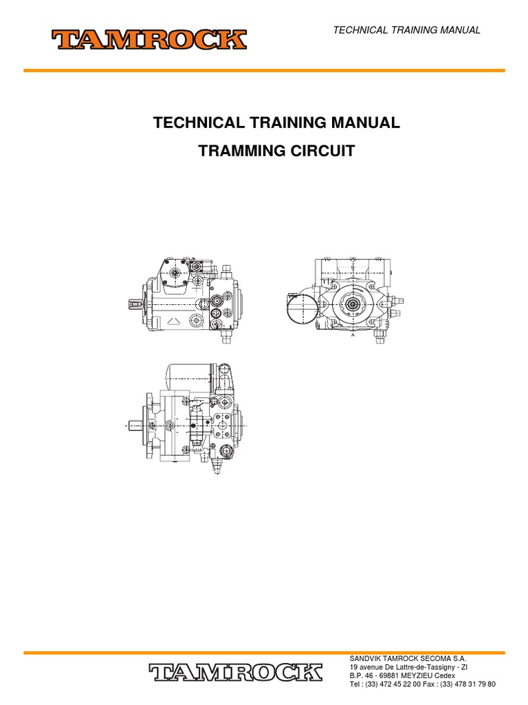 Technical Training Manual Tramming Circuit | PDF | Pump | Valve
