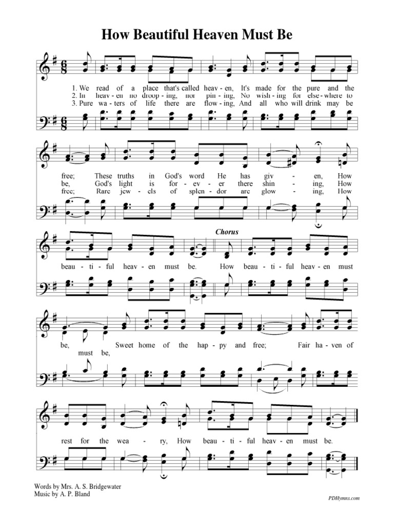 How Beautiful Heaven Must Be - N | PDF