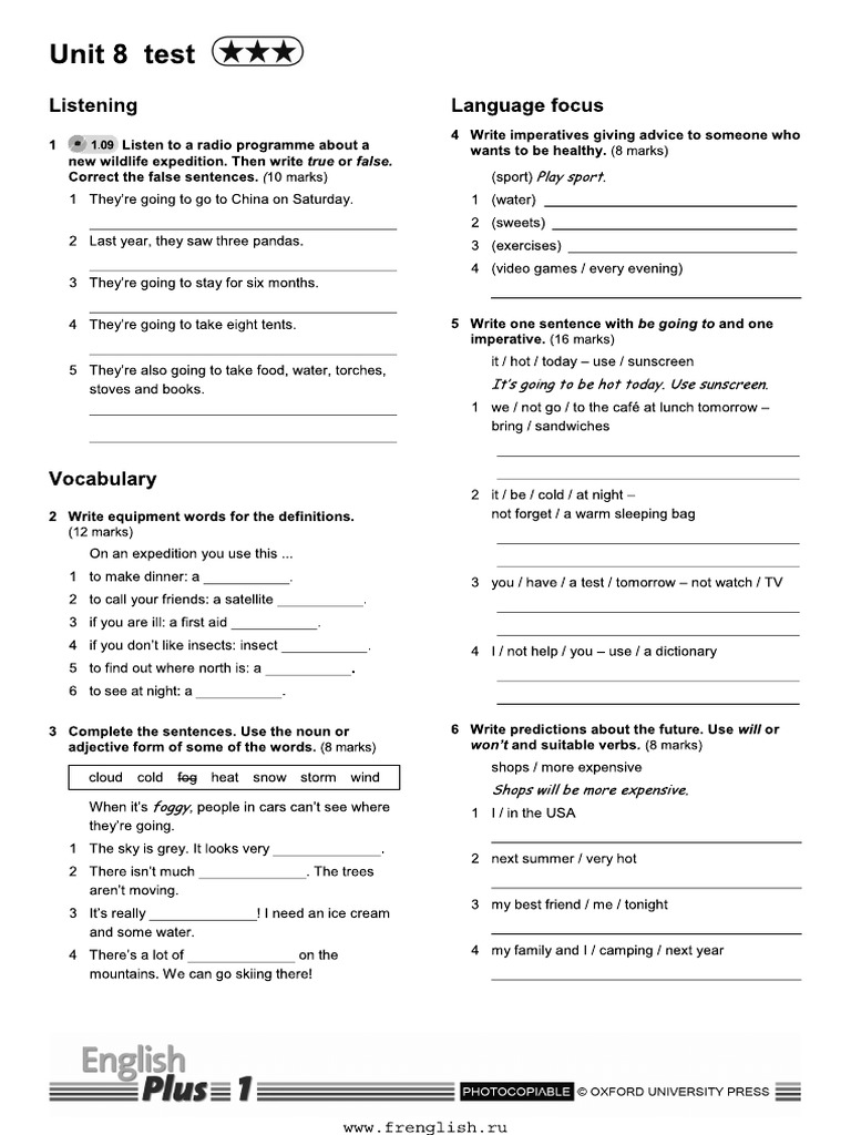 English Plus 1 U8 3star | PDF