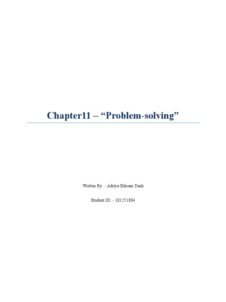 PAA Problem Solving | PDF | Creativity | Behavioural Sciences