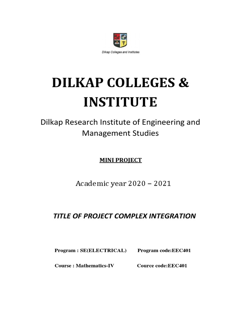 INTRODUCTION OF COMPLEX INTEGRATION (AutoRecovered) | PDF