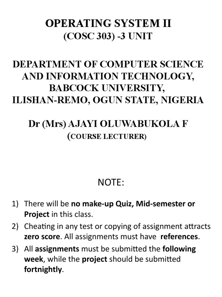 Operating System Ii Pdf Process Computing Kernel Operating System