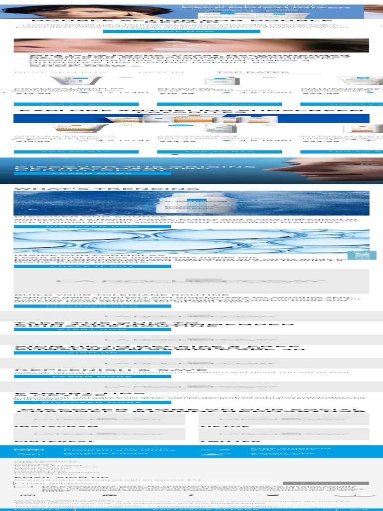 La Roche Posay Skincare Sunscreen Body Lotion Official Site Pdf