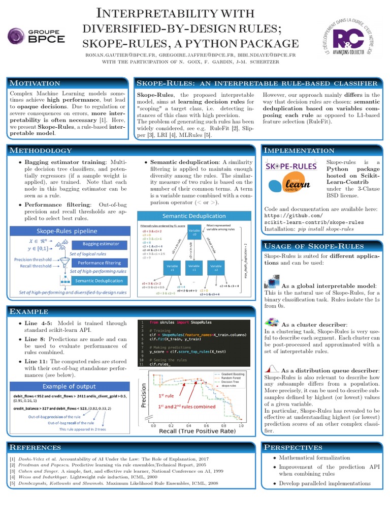 Interpretable rule-based classifier Skope-Rules | PDF | Statistical Classification | Machine ...