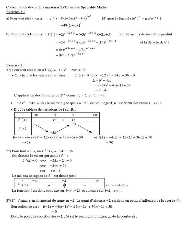 03 Correction Du DM 2 | PDF