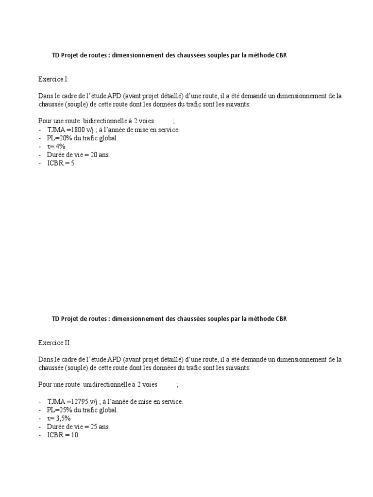 Dimensionnement chaussées souples CBR | PDF