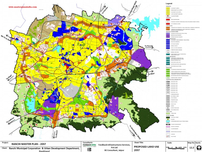 Ranchi Master Development Plan 2037 Map | PDF