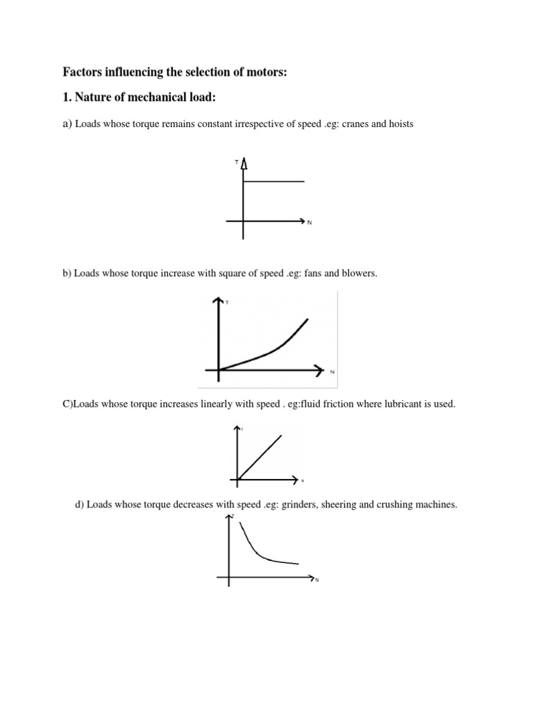 Key Factors in Motor Selection | PDF | Electric Motor | Alternating Current