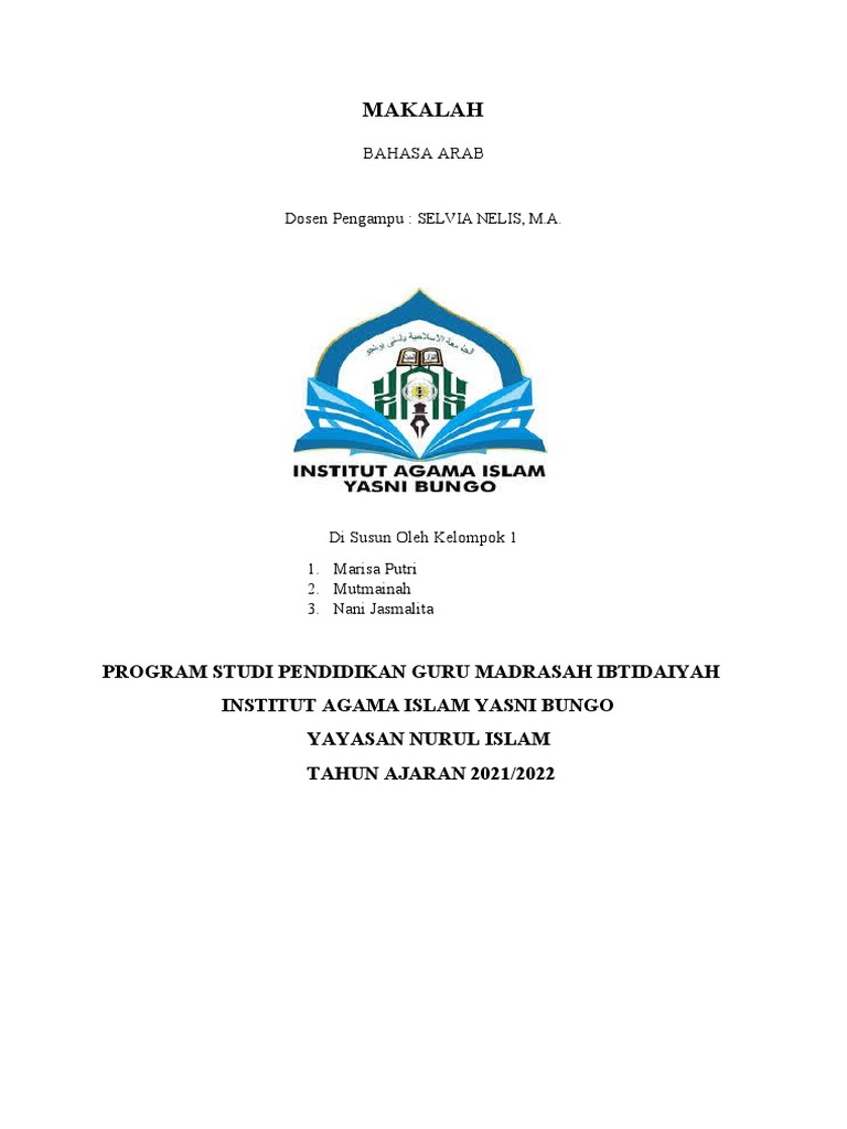 Makalah BHS Arab | PDF