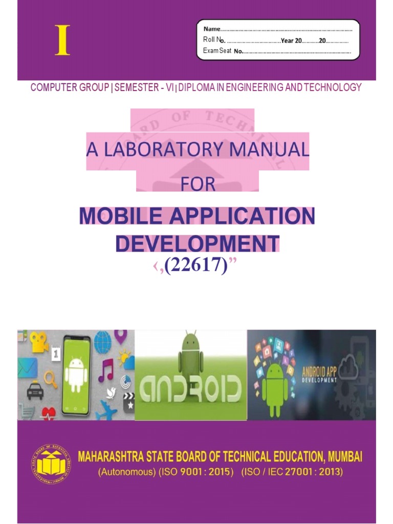 MAD Lab Manual. | PDF | Android (Operating System) | Java (Programming Language)