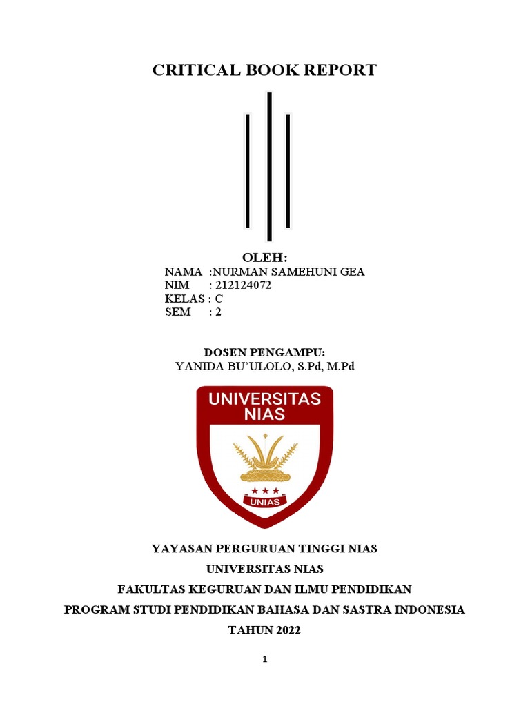 Critical Book Report (Buku Membaca Kritis Mengungkap Ideologi Teks ...