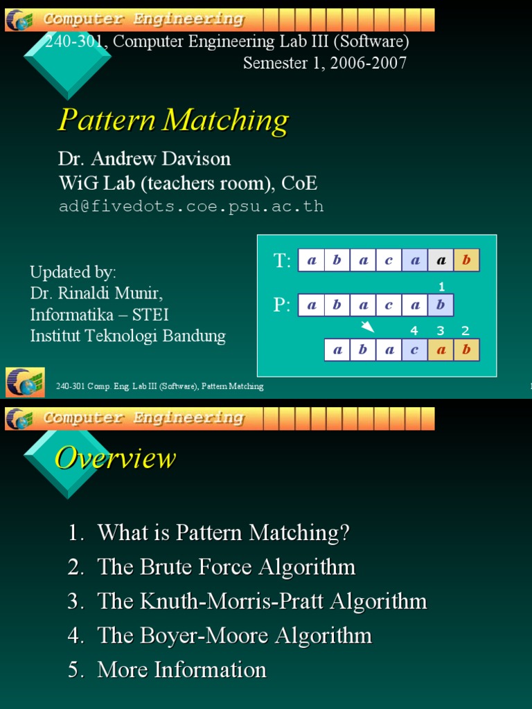 Pencocokan String (2015) | PDF | Algorithms And Data Structures ...