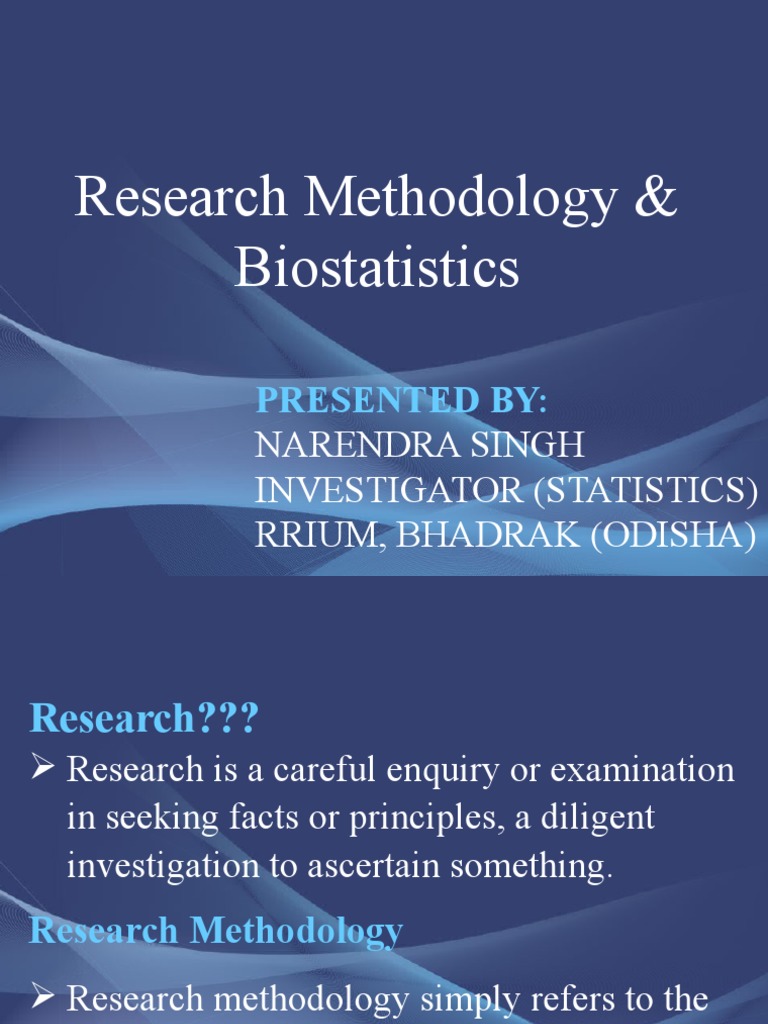 Research Methodology & Biostatistics | PDF | Level Of Measurement ...