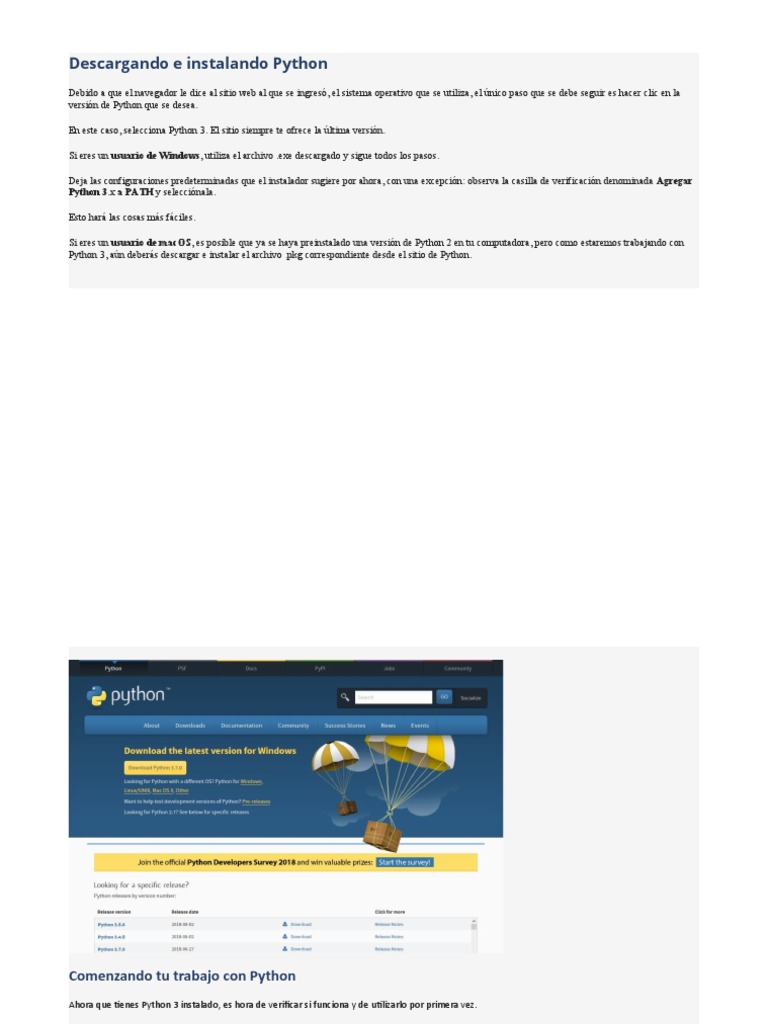 Modulo 1 - Python | PDF | Python (lenguaje de programación) | Archivo ...