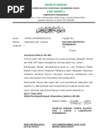 Contoh Surat Permohonan Audiensi | PDF
