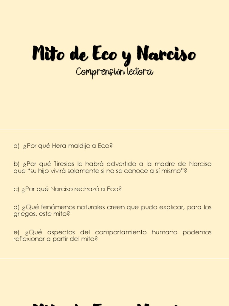 Mito de Eco y Narciso | PDF