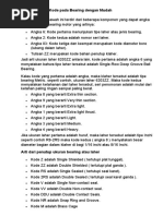 Tabel Ukuran dan Jenis Bearing | PDF | Teknologi & Rekayasa