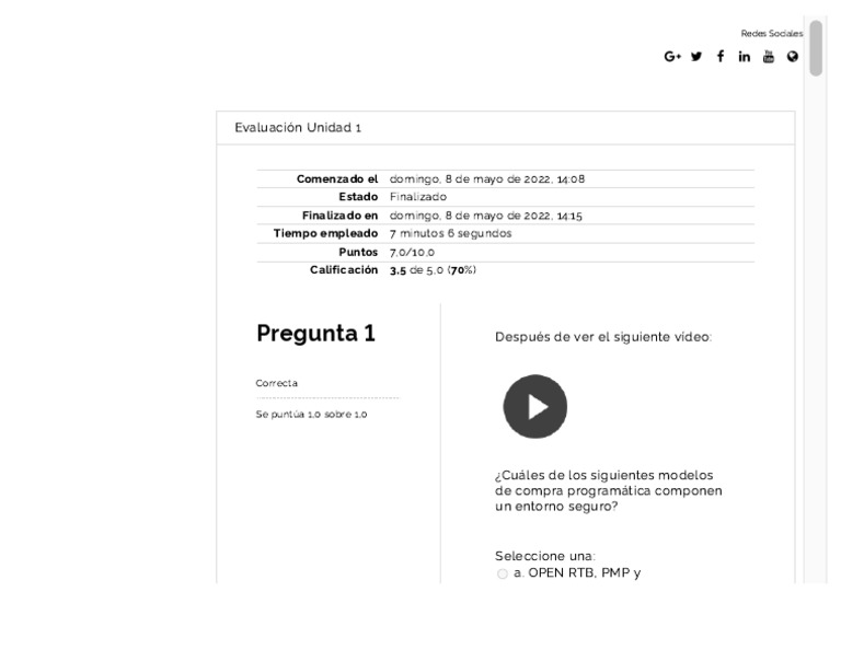 Evaluacion Unidad 1 - Compra Programatica y RTB | PDF