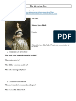 History - Victorians Quiz | PDF | Victorian Era | United Kingdom