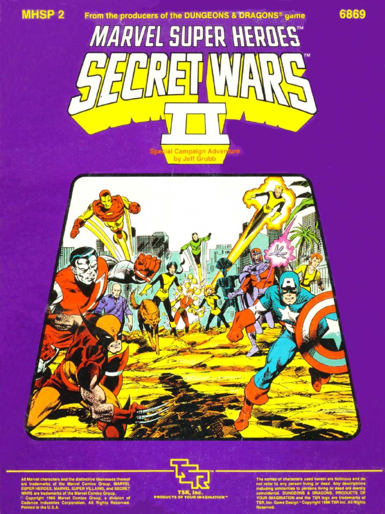 Marvel RPG Super Heroes - Secret Wars II | PDF