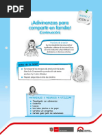 SESIÓN DE APRENDIZAJE #31 Leemos y Creamos Adivinanzas | PDF | Maestros | Aprendizaje