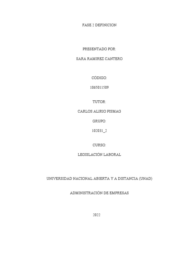 Fase 2 Definicion | PDF