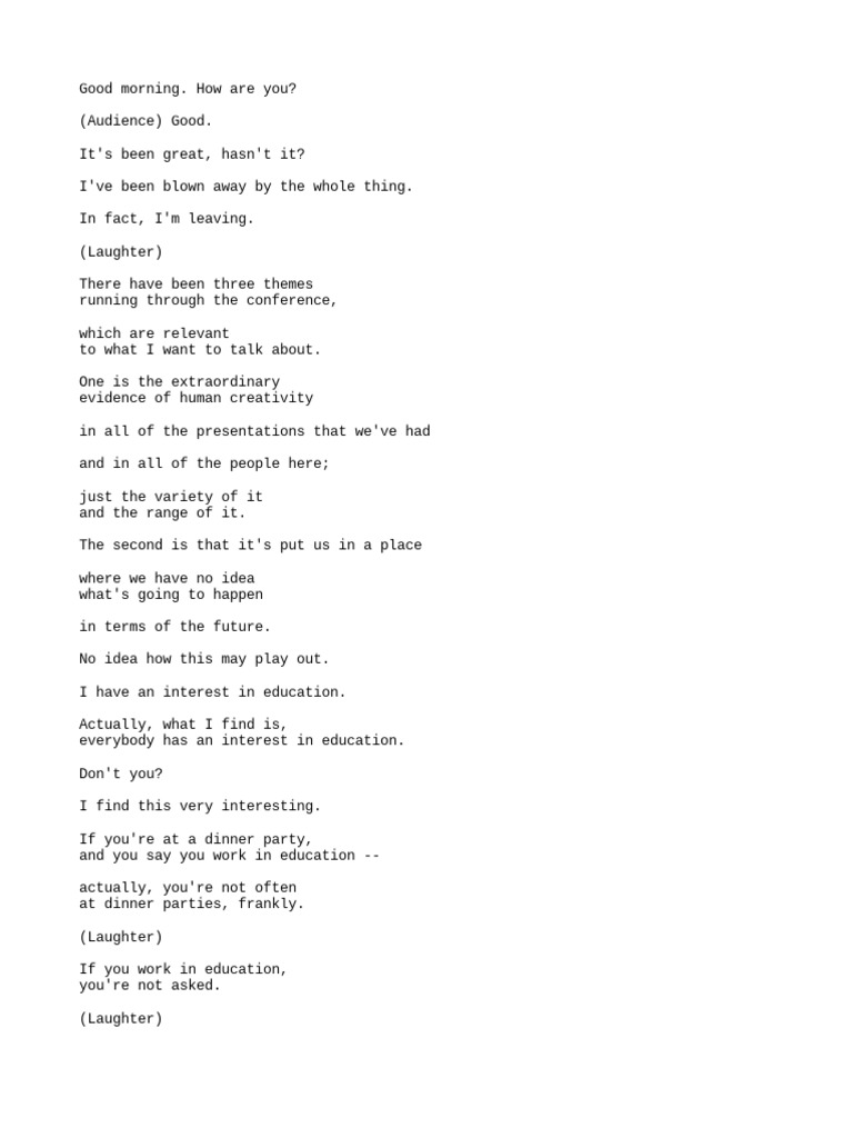 (English) Do Schools Kill Creativity - Sir Ken Robinson (DownSub - Com ...