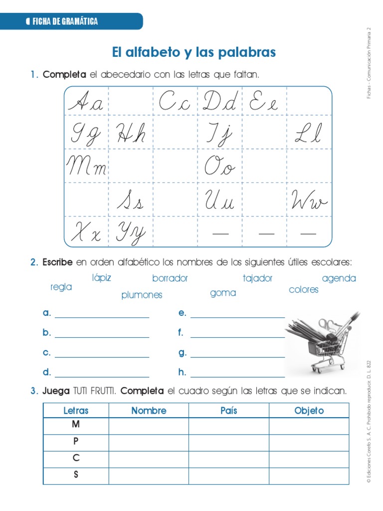 FA - 13-18 El Alfabeto y Las Palabras | Descargar gratis PDF ...