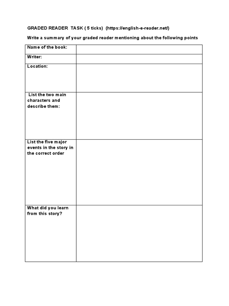 Graded Reader Chart | PDF | Language Arts & Discipline | Computers