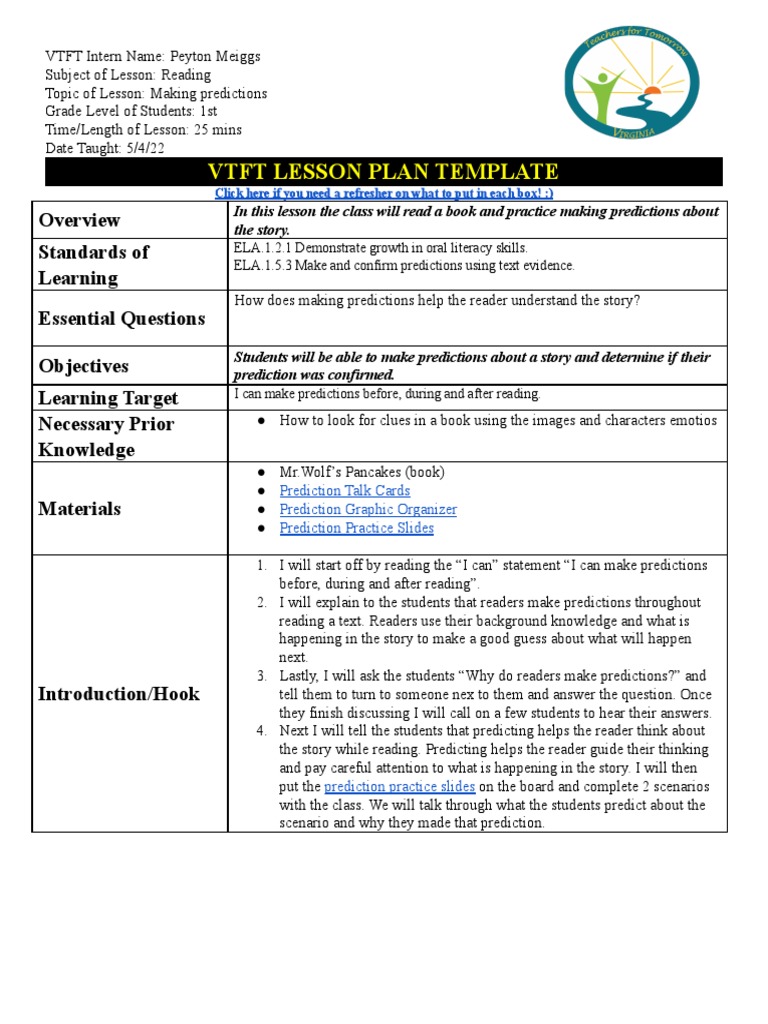 Peyton Meiggs - Lesson Plan 41 - 3043344 | PDF | Lesson Plan ...