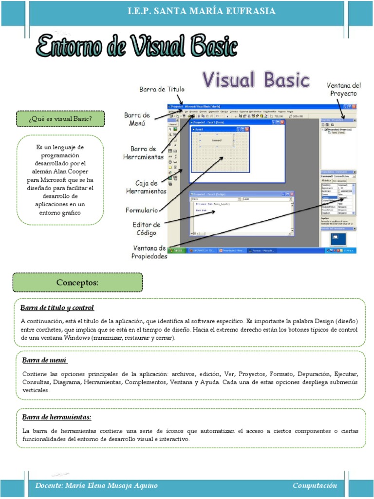 1 Visual Basic Interfaz | PDF | Ventana (informática) | Microsoft Windows